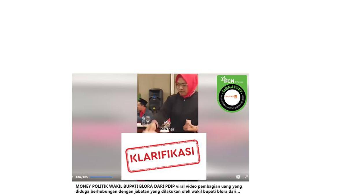 Cek Fakta: Video Viral Wabup Blora Asal PDIP Bagikan Uang, Simak ...