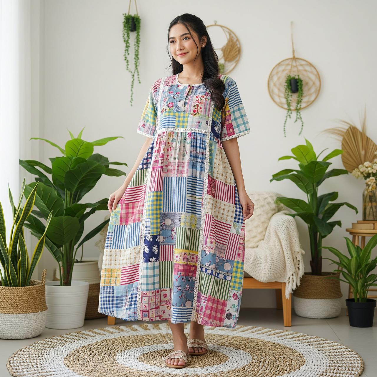 7 Model Daster dari Kain Perca yang Cantik untuk Tampilan Santai di Rumah