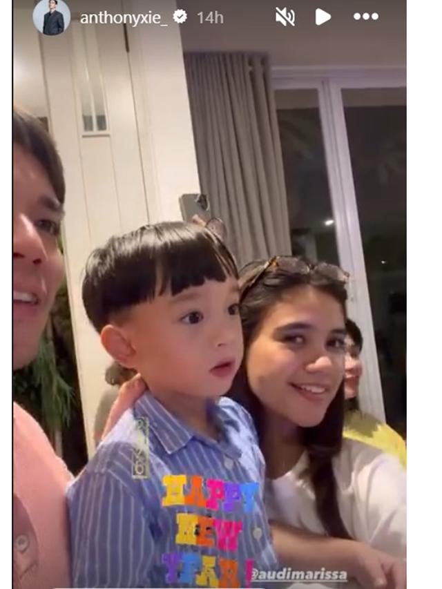 5 Potret Kebersamaan Audi Marissa dan Anthony Xie di Malam Tahun Baru ...