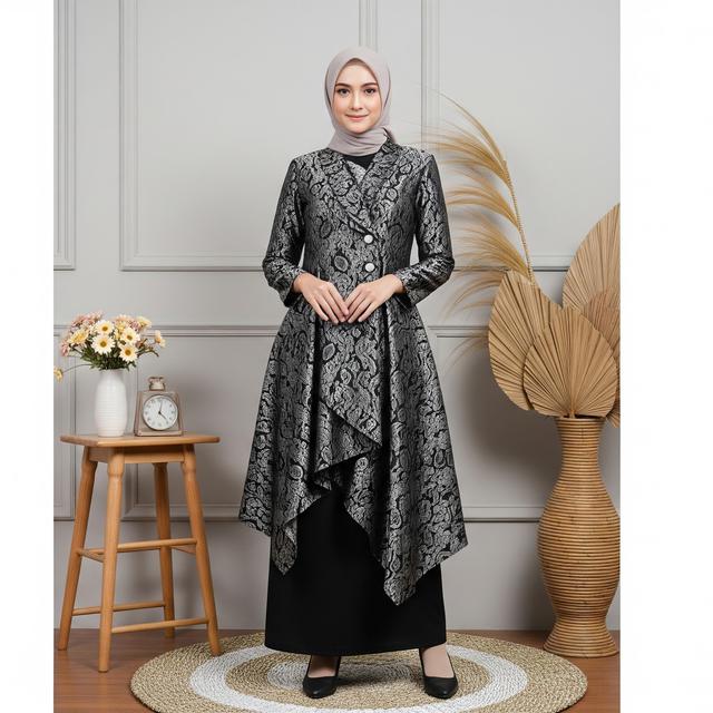 Model Gamis Blazer Brokat Cocok untuk Acara Apa? Ini 8 Rekomendasi Padu ...