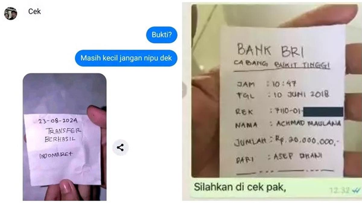 6 Potret Bukti Transfer Pakai Tulis Tangan Ini Bikin Tepuk Jidat, Gagal ...