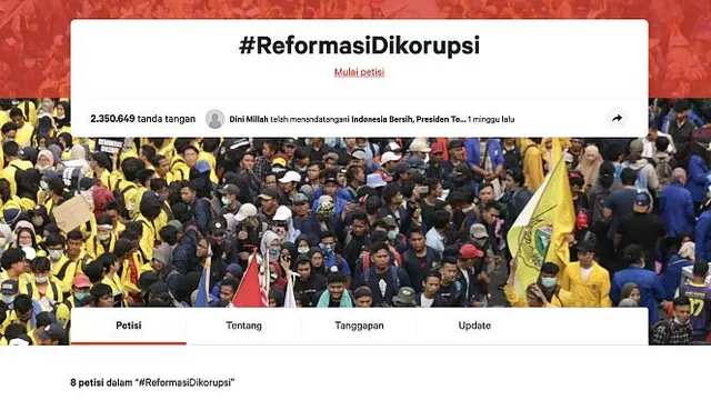 Gerakan Demokrasi dan Antikorupsi Ramaikan Petisi Online - Tekno ...