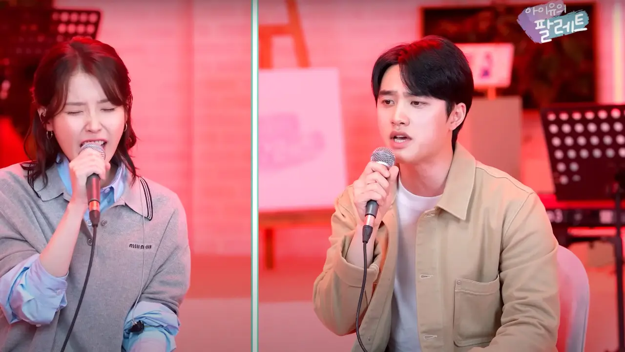 IU dan DO EXO Buktikan Keharmonisan Suara dalam Duet Lagu Love Wins All, Terdengar Sopan Masuk ...