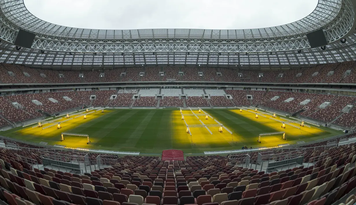 FOTO: Megahnya Stadion Pembuka dan Penutup di Piala Dunia 2018 - Pesta ...