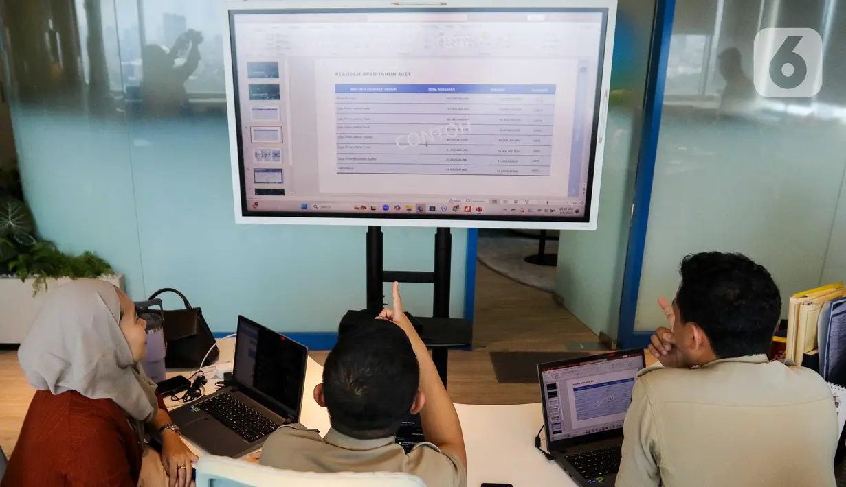 Hari Pertama Kerja Usai Libur Lebaran, 2,37% ASN Jakarta WFA - Foto Liputan6.com