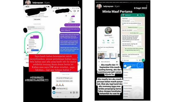 10 Potret Diduga Chat Mesra Syahnaz dengan Rendy Kjaernett yang ...