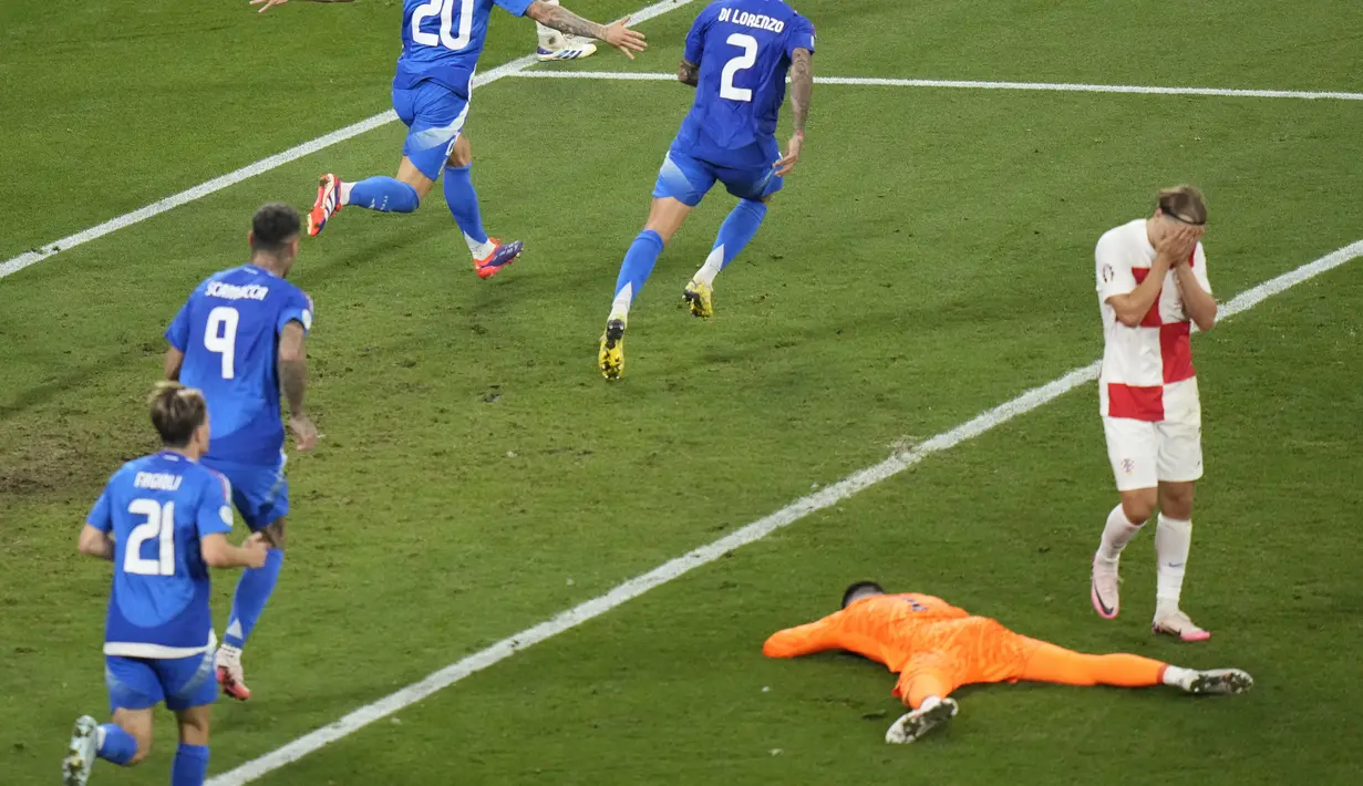 Reaksi Pemain Kroasia Usai Terancam Gagal ke Fase Gugur Piala Eropa 2024 - Foto Liputan6.com