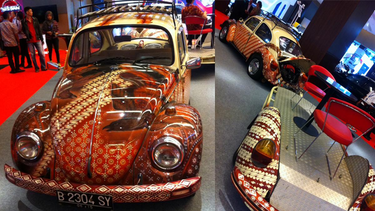 Mobil Kodok Berseragam Batik Jadi Primadona di Medan