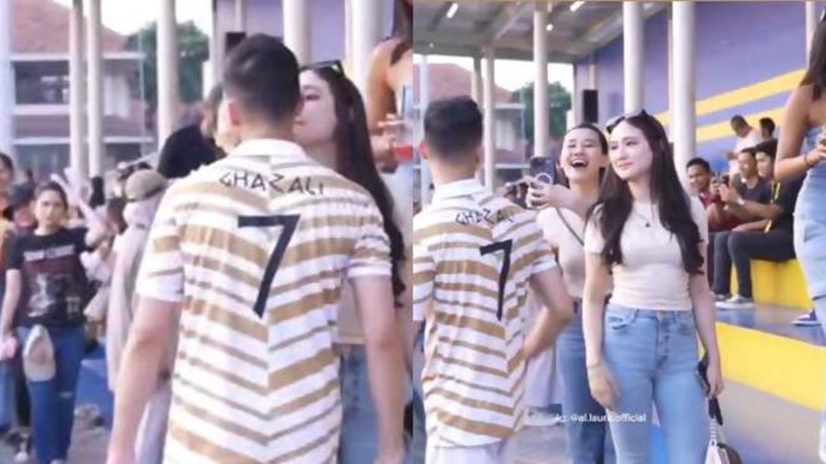 6 Potret Kemesraan Al Ghazali dan Laura Moane saat Main Bola Ini Bikin ...