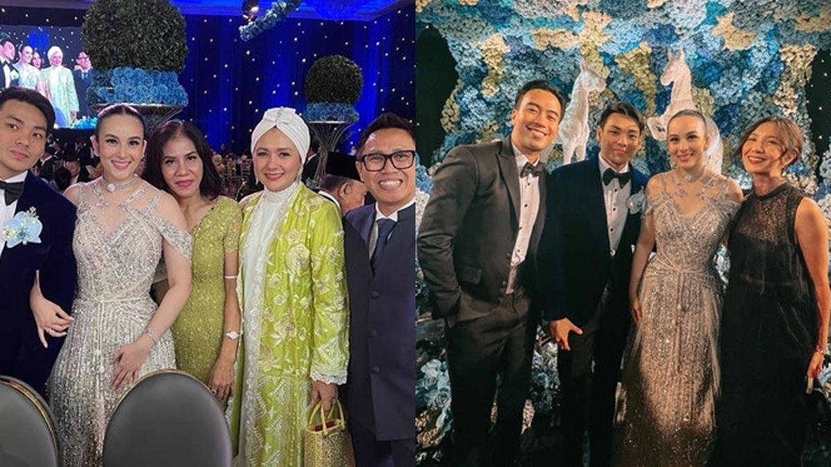 6 Potret Rekan Artis di Acara Resepsi Pernikahan Chelsea Islan dan Rob ...