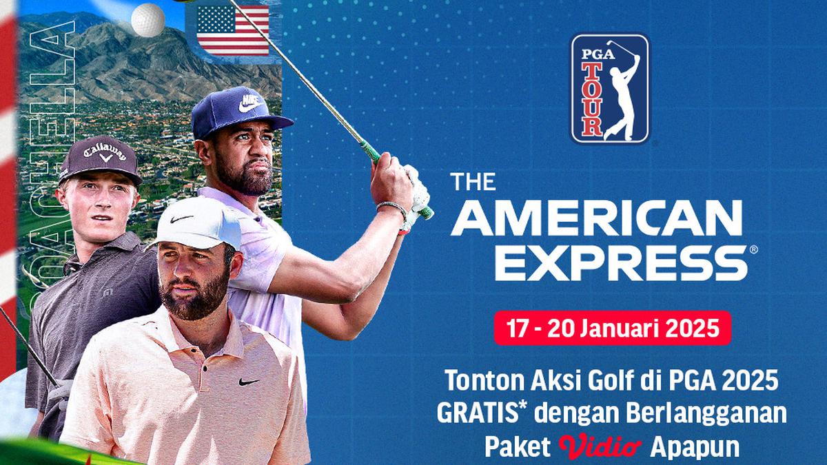 Jadwal dan Link Siaran Langsung PGA Tour 2025 - The American Express di Vidio - Dunia Bola.com