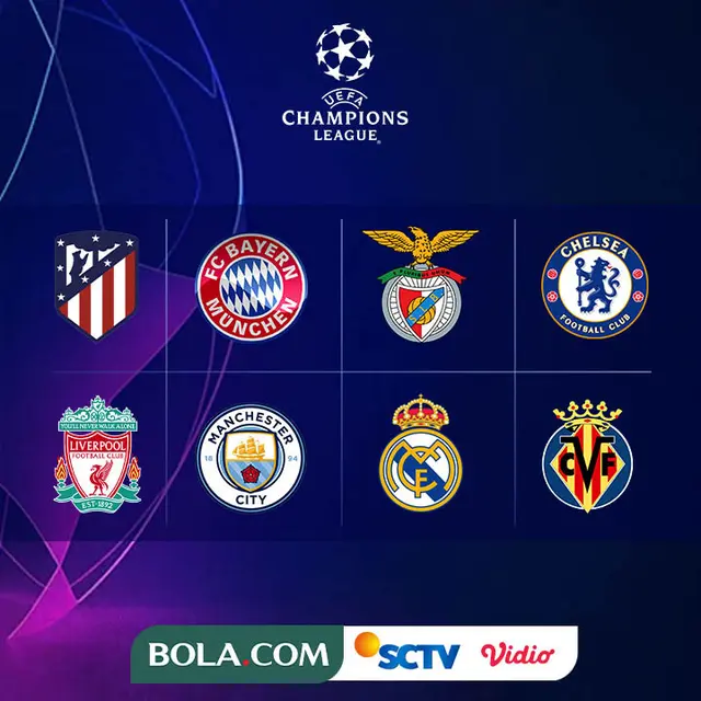 Jadwal Siaran Langsung Perempat Final Liga Champions Di Sctv Dan Vidio