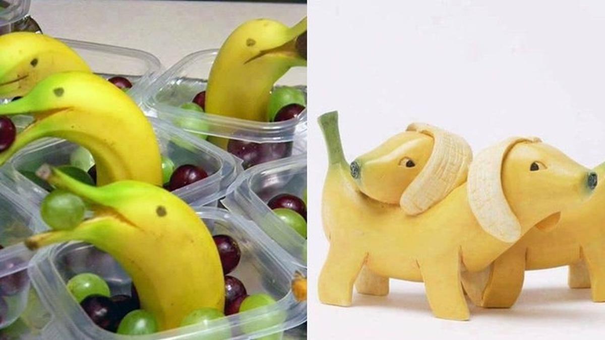 6 Kreasi Pisang Bentuk Hewan Ini Estetik Banget, Kreatif