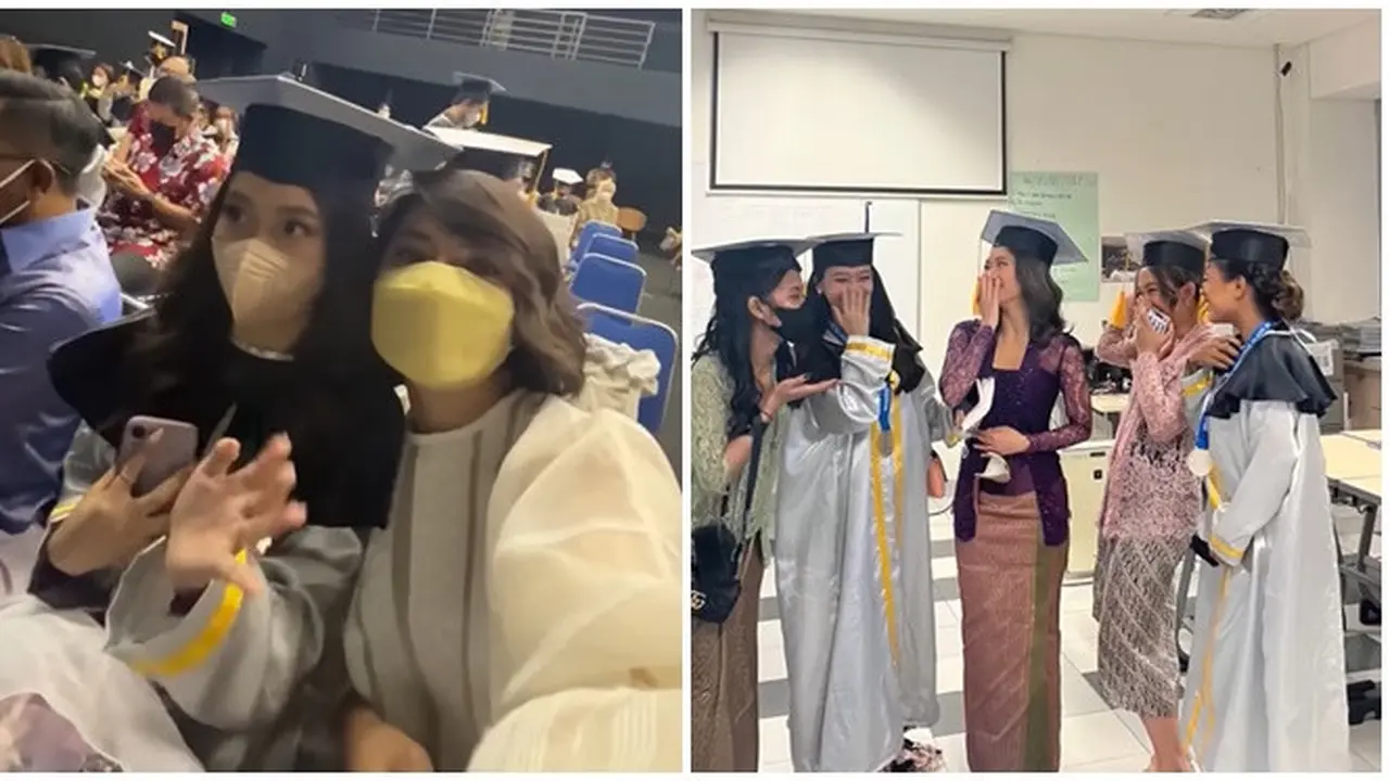 Didampingi Ibunda, Ini 6 Potret Wisuda SMA Jasmine Abeng Anak Ririn Ekawati - Hot Liputan6.com