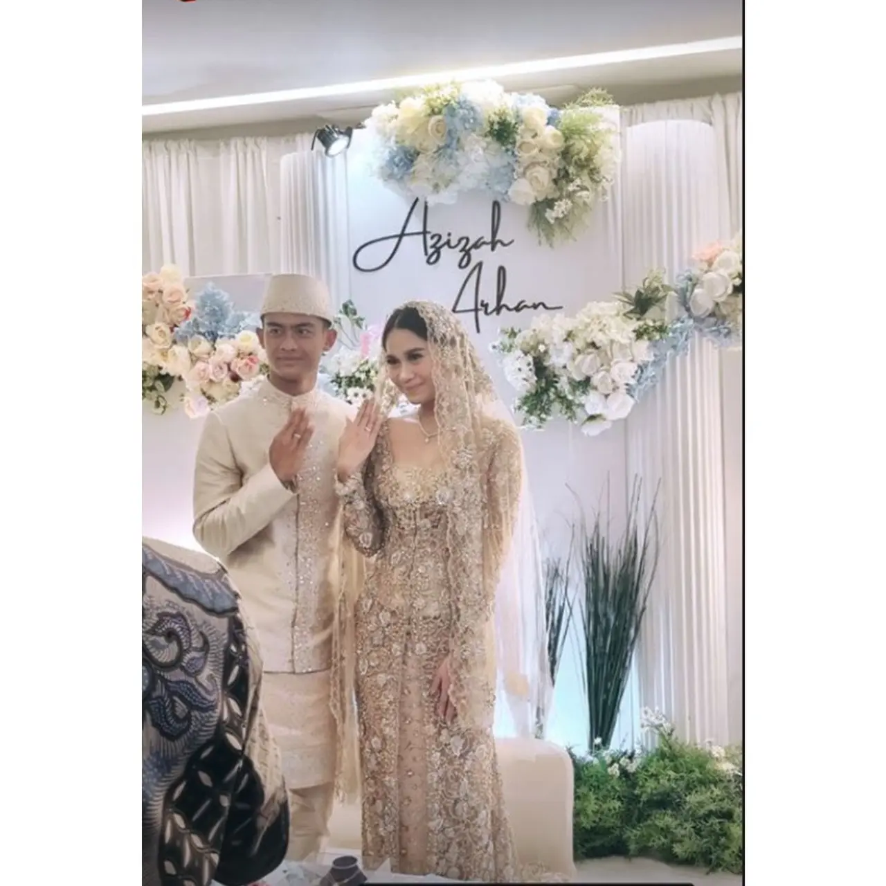 Sah Jadi Suami Istri, Ini 6 Potret Pernikahan Pratama Arhan dan Azizah Salsha - Hot Liputan6.com