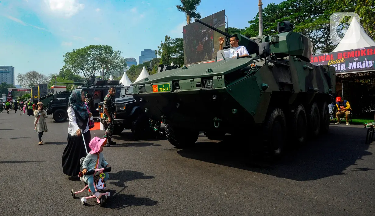 Pameran Alutsista Sambut Perayaan HUT ke-78 TNI di Monas - Foto Liputan6.com