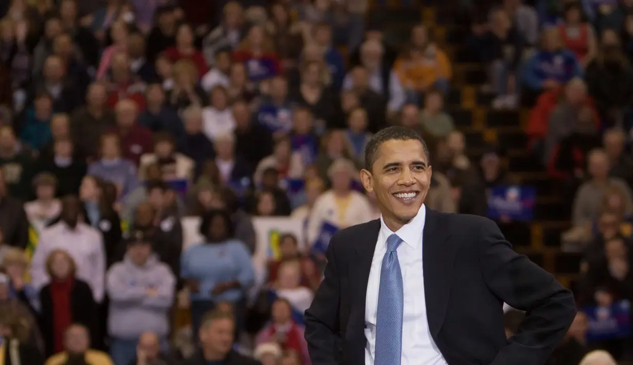 Gaya Obama Berpidato Sebelum Jadi Presiden - Foto Liputan6.com