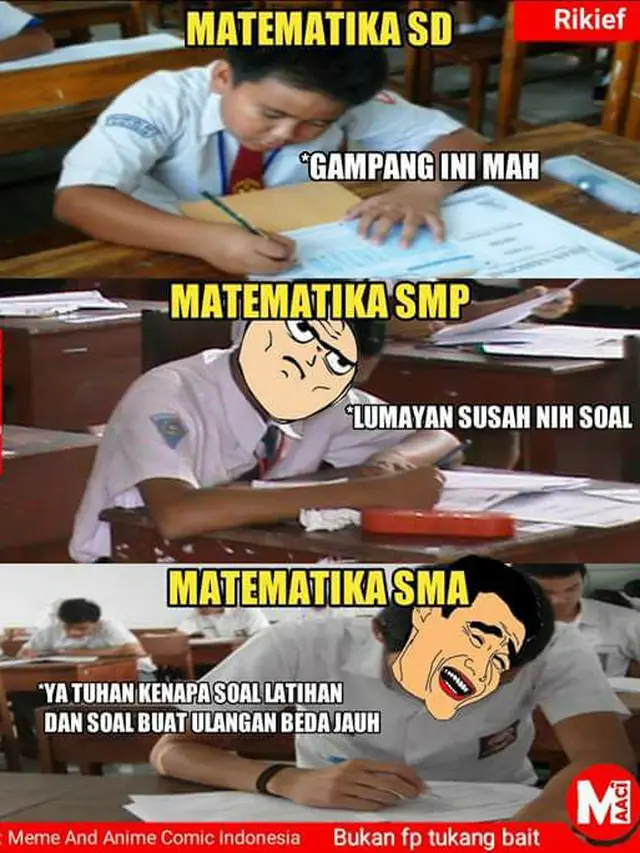 6 Meme Soal Ujian Lebih Sulit dari Tugas Harian Ini Kocak, Relate ...
