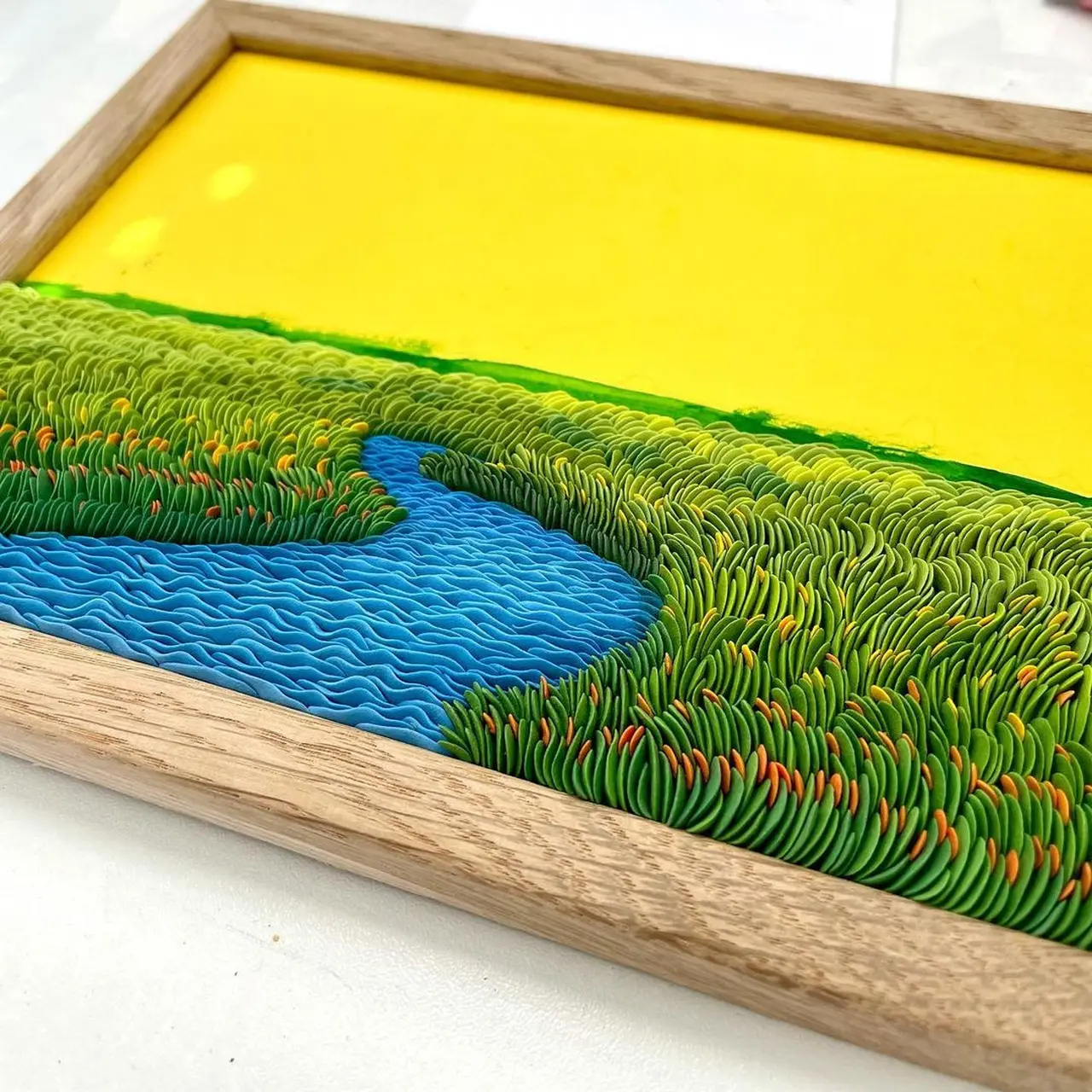 6 Potret Karya Clay Art Bak Lukisan 3D Ini Bikin Kagum, Detailnya ...