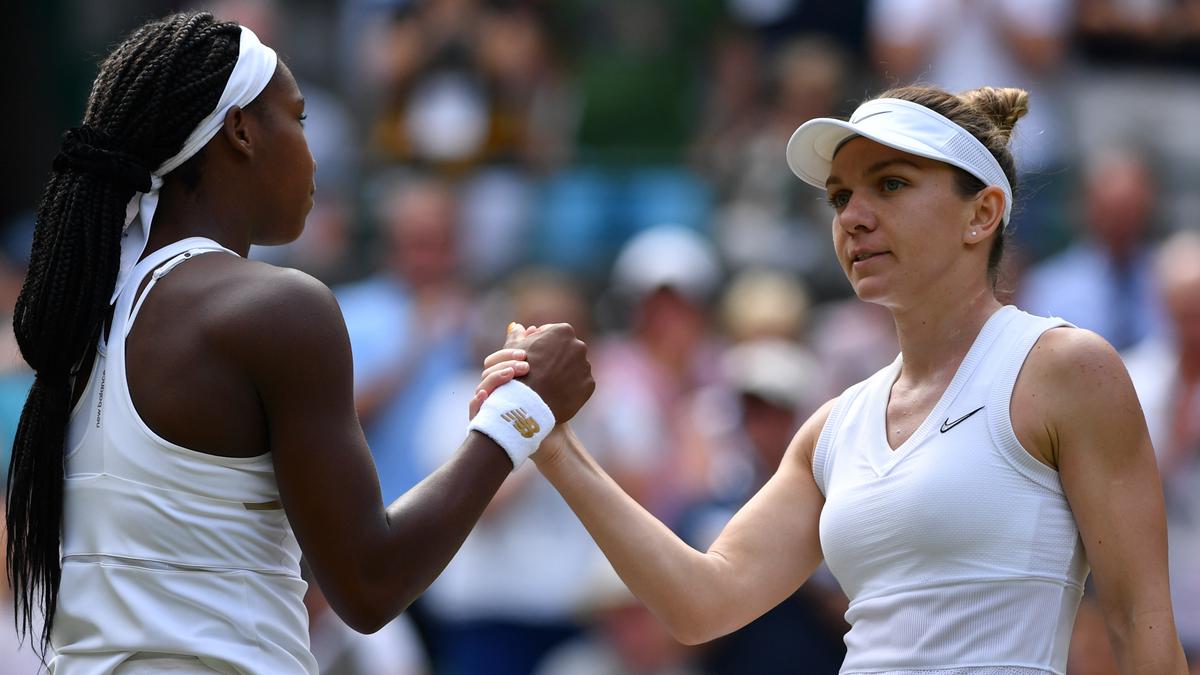 FOTO: Halep Setop Langkah Petenis 15 Tahun yang Mencuri Perhatian ...