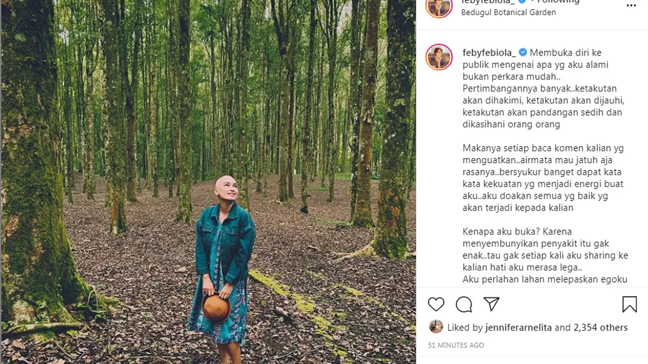 Takut Di-bully, Feby Febiola Sempat Ragu Ungkap Penyakitnya ke Publik ...