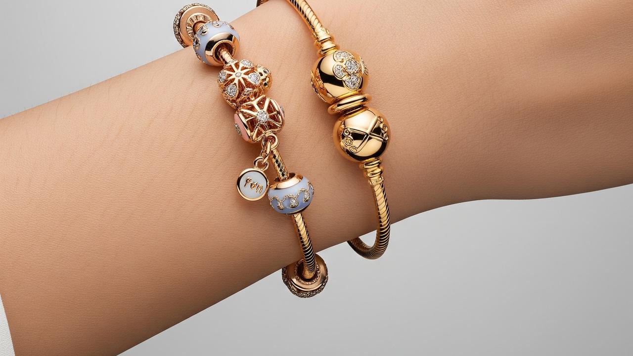 6 Model Gelang Pandora Emas Terbaru 2025 dengan Berbagai Tema Charm