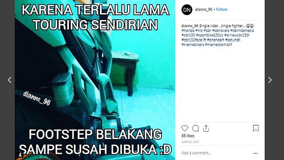 Meme Otomotif: Pertanda Terlalu Lama Touring Sendiri - Otomotif ...