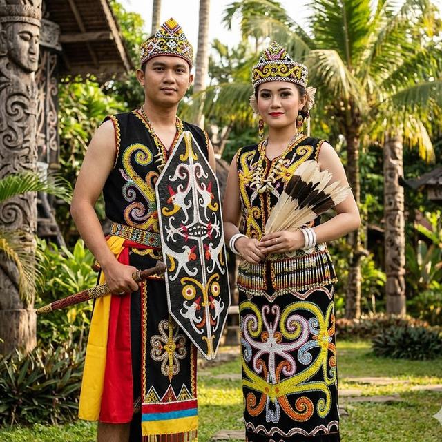 7 Baju Adat Kalimantan Tengah Lengkap Detail Bahan dan Fungsinya