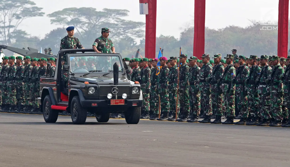 FOTO: Panglima TNI Pimpin Apel Pengamanan Pelantikan Presiden - Foto Liputan6.com