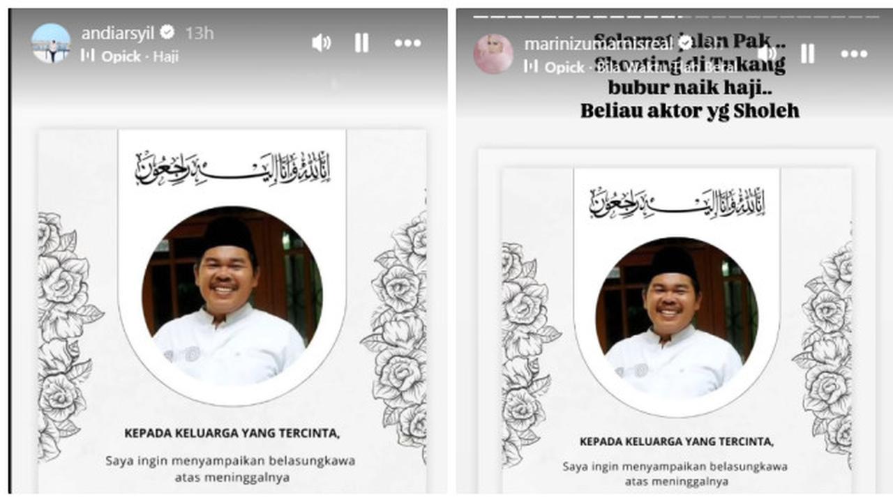 6 Ucapan Duka Pemain Tukang Bubur Naik Haji Atas Wafatnya Mat Solar ...