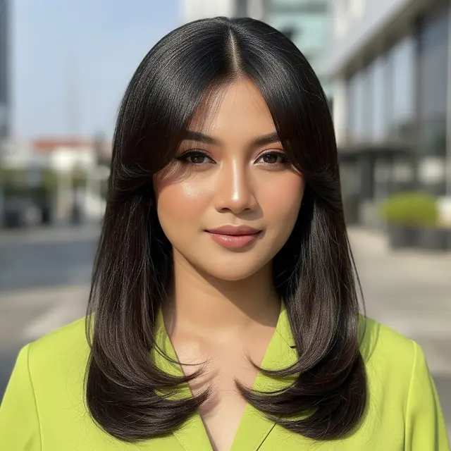9 Model Rambut Panjang Lurus Belah Tengah Kekinian, Tampil Stylish ...