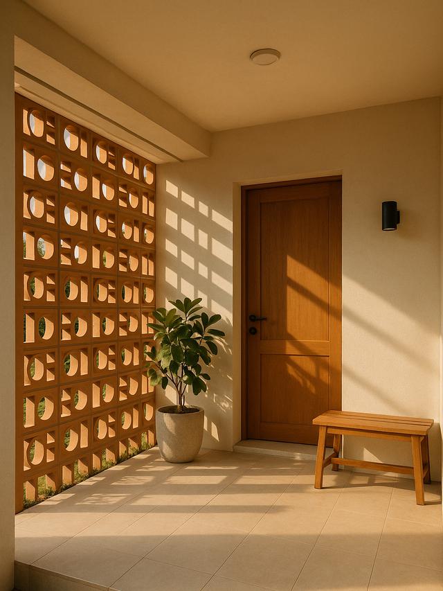 9 Model Teras Dinding Roster Minimalis Terbaru 2025, Inspirasi Estetik ...