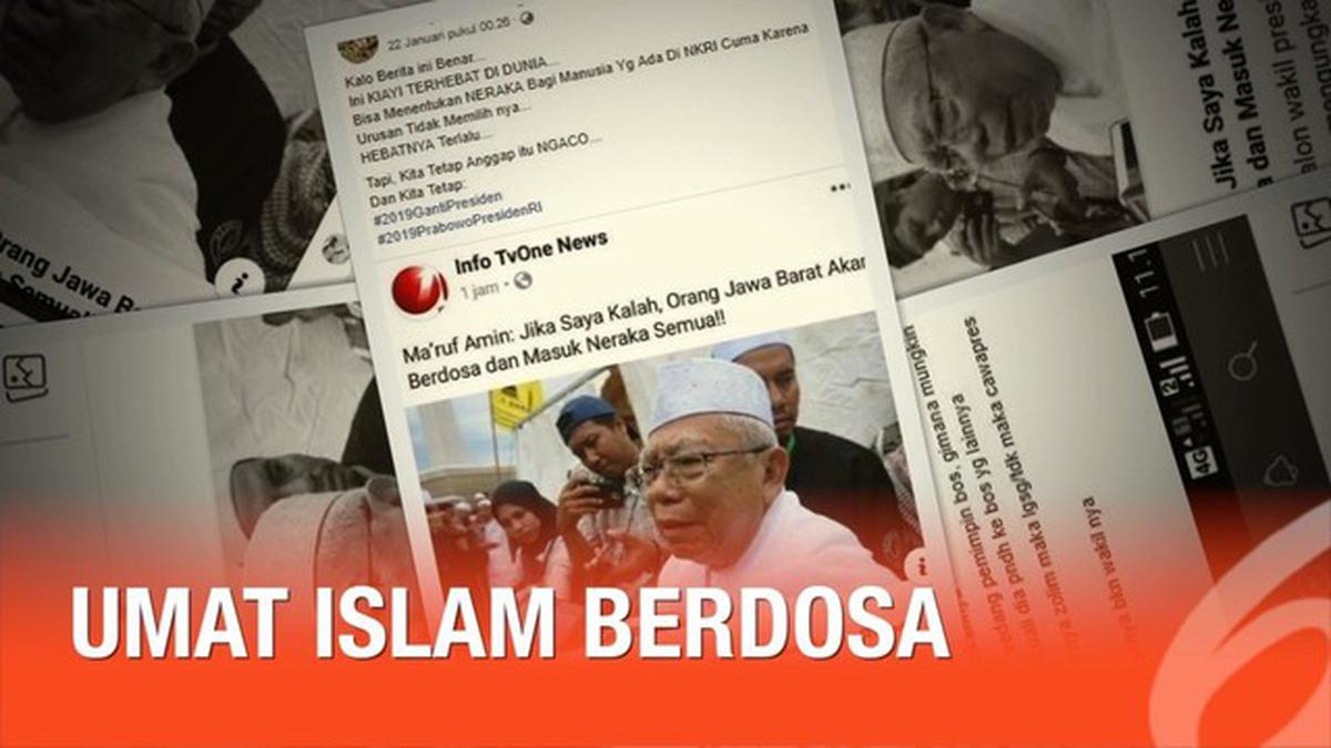 VIDEO: [CEK FAKTA] Umat Islam Berdosa Bila Ma'ruf Kalah Pilpres - Cek Fakta Liputan6.com