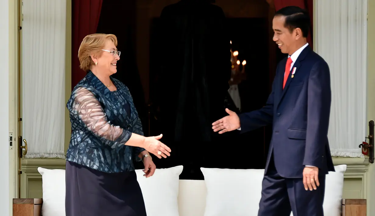 Jokowi Sambut Kedatangan Presiden Chile di Istana Merdeka - Foto ...