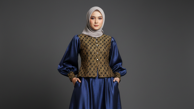 8 Model Gamis Sutra Kombinasi Batik Pilihan 2026, Anggun dan Berkelas