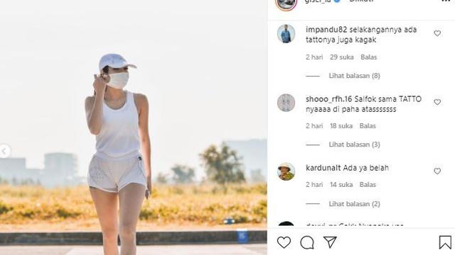 Gisella Anastasia Unggah Potret Jalan-Jalan di Pantai, Tato di Paha Jadi Sorotan - ShowBiz ...