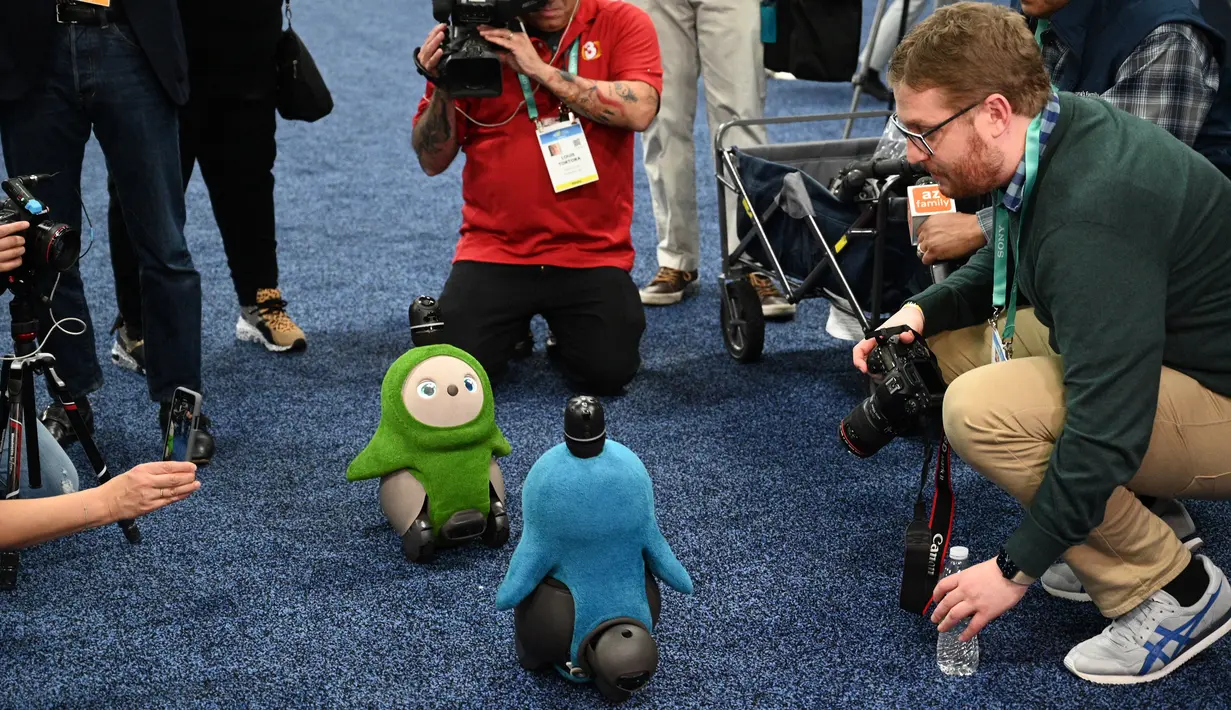 FOTO: Robot - Robot Unik Dipamerkan di CES 2020 - Foto Liputan6.com