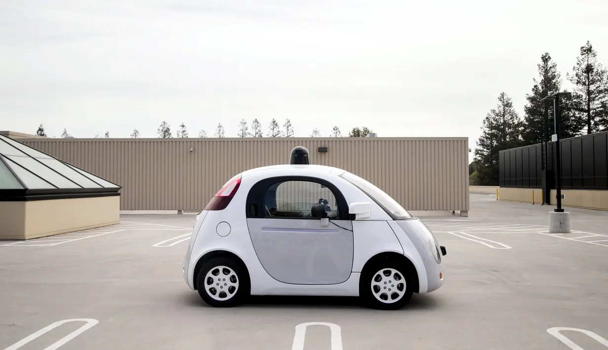 Begini Bentuk Mobil Pintar Versi Google - Foto Liputan6.com