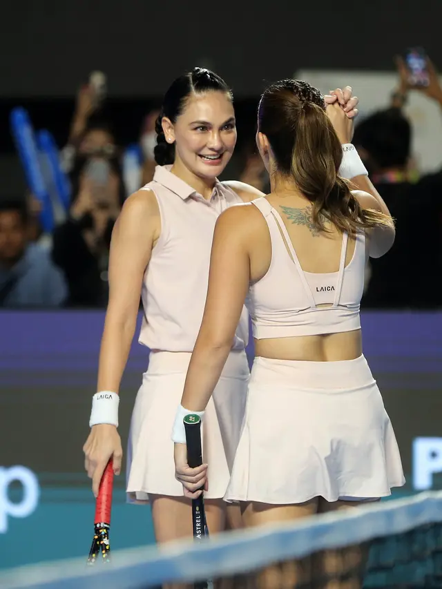 8 Adu Gaya Sporty Nia Ramadhani-Luna Maya dan Nagita Slavina-Gege Elisa di Lagi-lagi Tenis, Mana ...