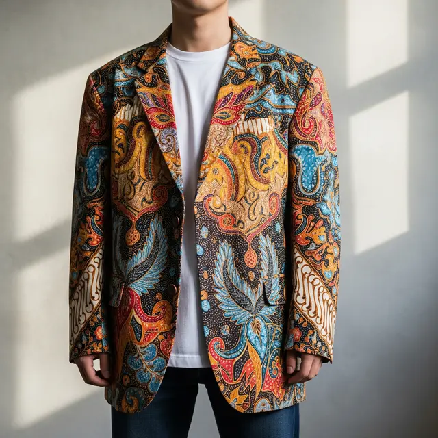 9 Model Blazer Batik Kekinian, Stylish Dari Crop hingga Long Outer ...