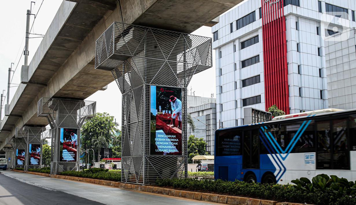 FOTO: Pilar Jalur MRT Jakarta Disiapkan untuk Media Iklan - Foto ...