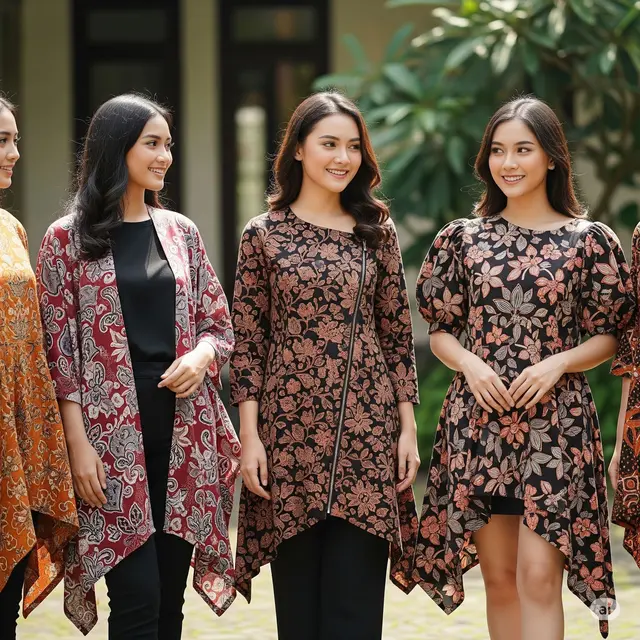 7 Inspirasi Model Batik Wanita Asymmetric 2025, Tampil Anggun & Modern ...