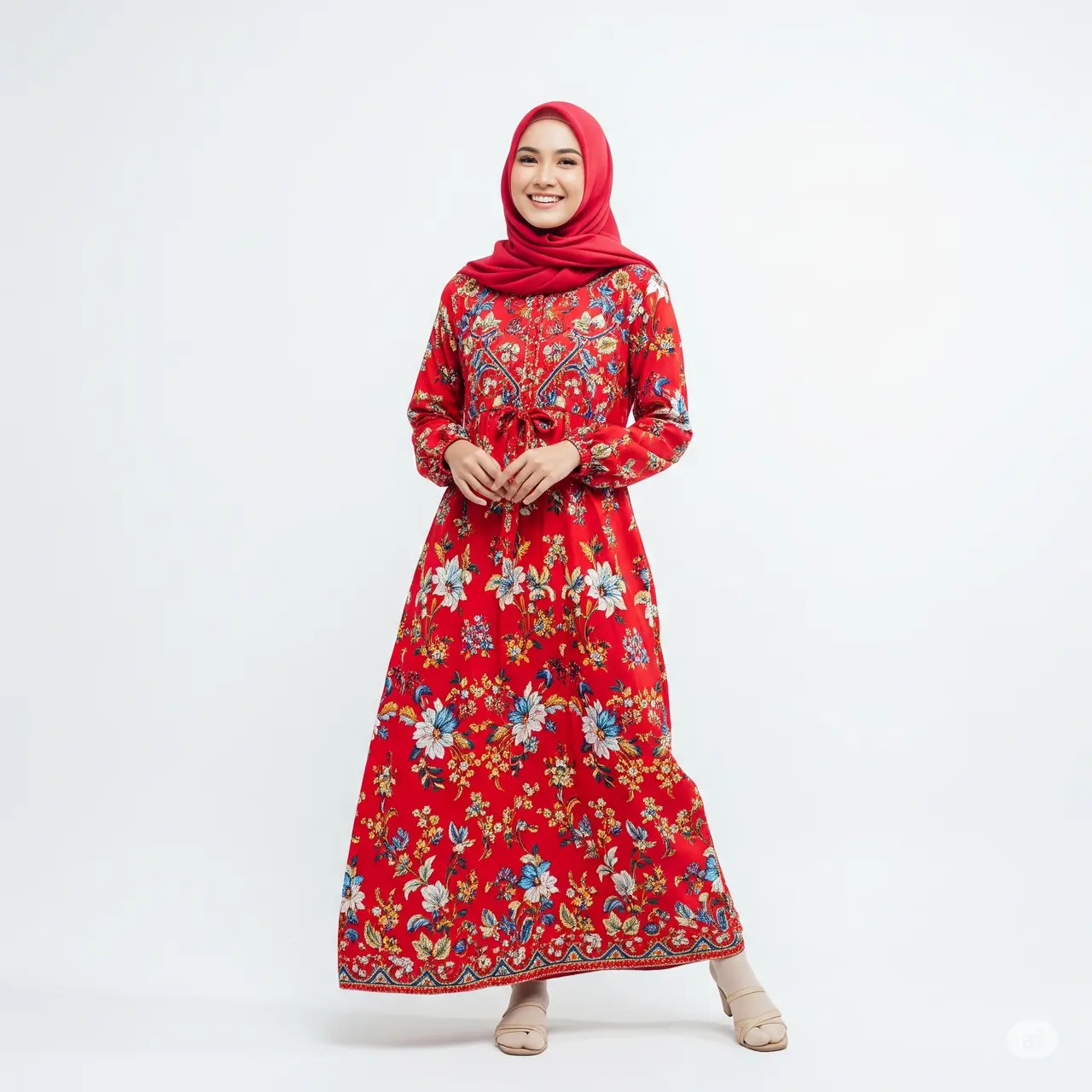 9 Model Baju Gamis Motif Bunga Terbaru yang Wajib Kamu Coba di Tahun ...