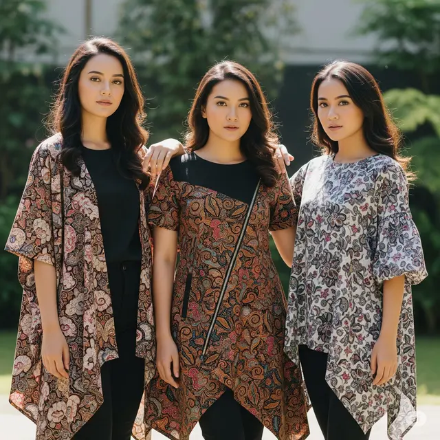 7 Inspirasi Model Batik Wanita Asymmetric 2025, Tampil Anggun & Modern ...