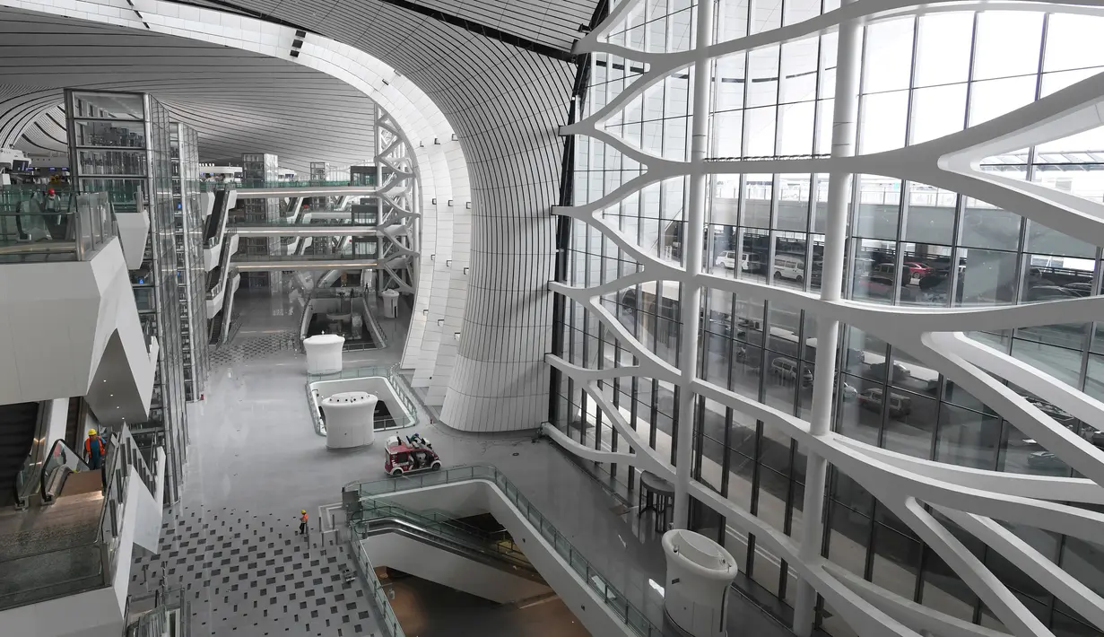 FOTO: Kemegahan Bandara Internasional Daxing Beijing - Foto Liputan6.com