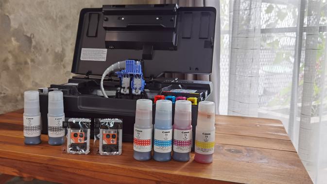 Mencetak Foto dari Ponsel Pakai Printer Canon PIXMA Ink Efficient G570 ...