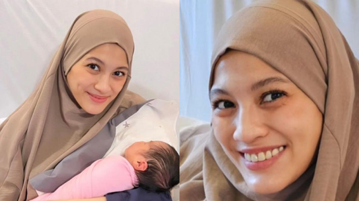 6 Potret Terbaru Alyssa Soebandono Kenakan Kerudung Coklat saat Pertama Kalinya Menggendong ...