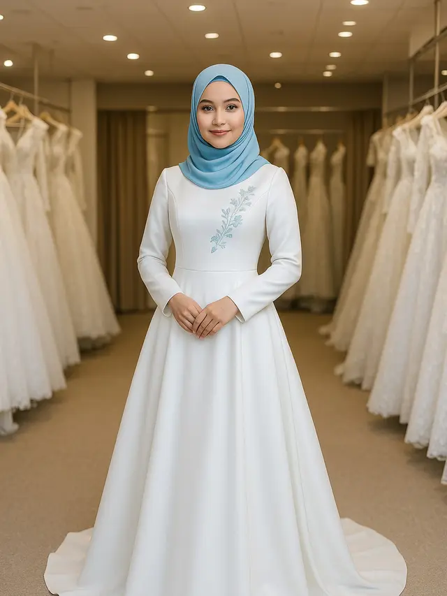 8 Tren Model Gaun Pengantin Putih Simple Elegan 2025, Gaya Amanda ...