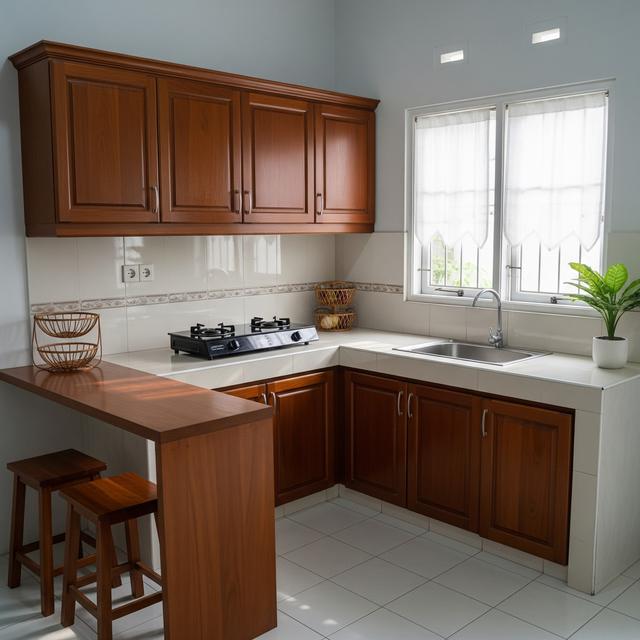 9 Model Dapur Rumah Subsidi Tipe 30/60 dengan Layout Bentuk L, Desain ...