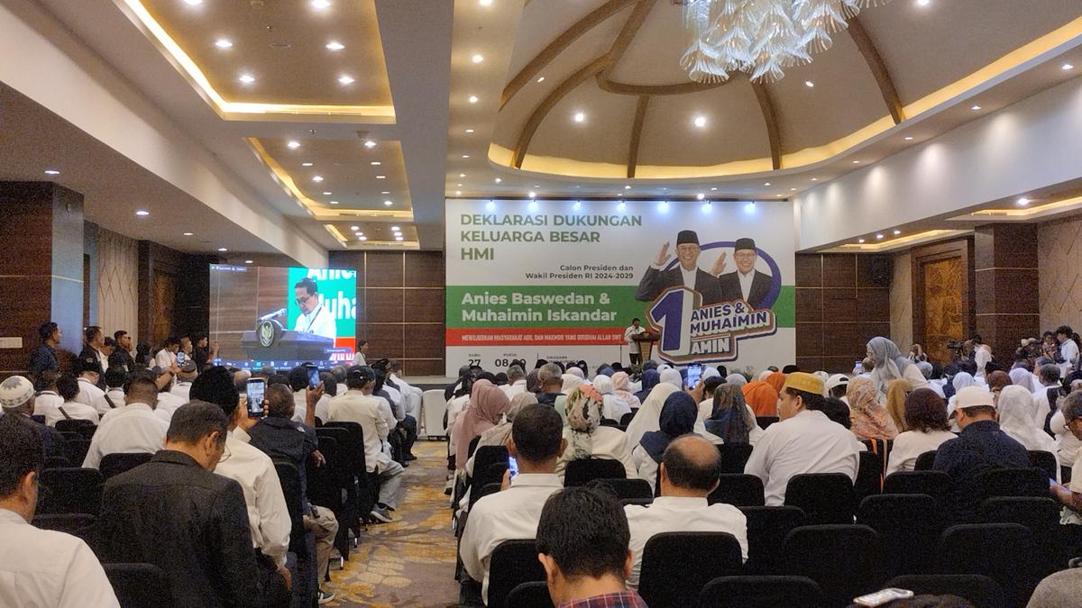 Keluarga Besar HMI Deklarasi Dukung Anies-Cak Imin di Pilpres 2024 - Pemilu Liputan6.com